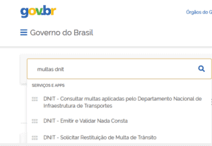Como consultar multas do DNIT